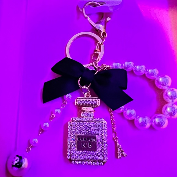 Hand Crafted | Accessories | Perfume Bottle N5 Dangle Keychain | Poshmark